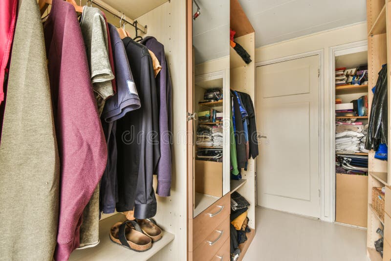 Dressing Room in Light Room at Home Stock Photo - Image of design ...