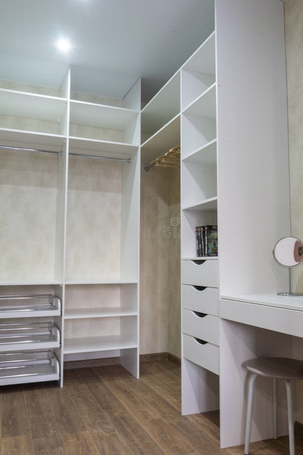 Dressing Room Wardrobe in the Apartment Spacious Comfortable Technical ...