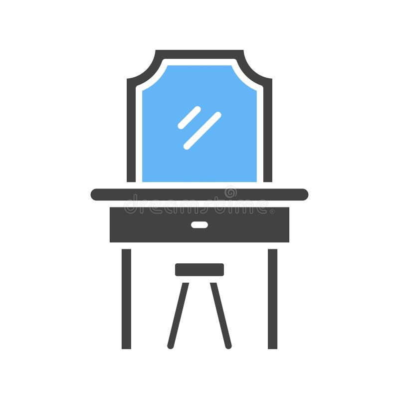 Dressing Table Icon Image. stock vector. Illustration of home - 290208260