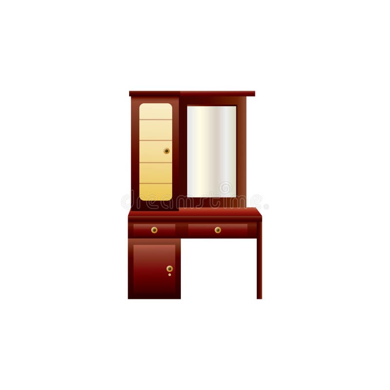 Dressing Table. Vector Illustration Decorative Design Stock ...