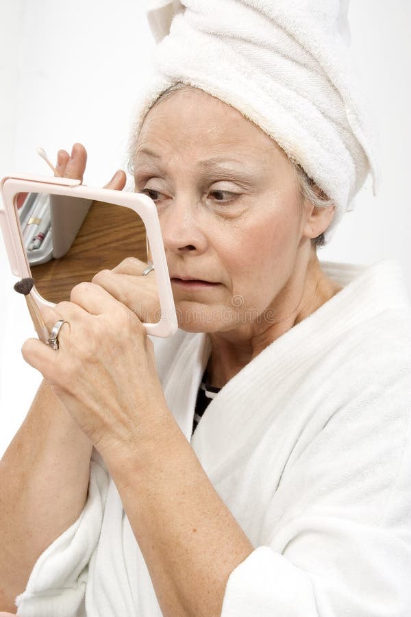 Dressing Up stock image. Image of makeup, elderly, woman - 588427
