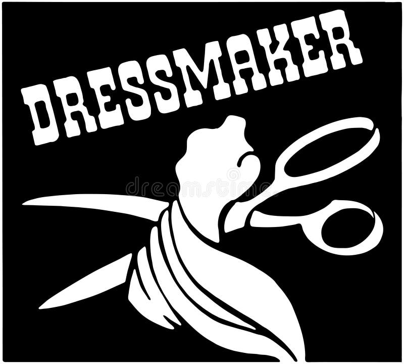 Dressmaker stock vector. Illustration of careers, clothing - 42097967