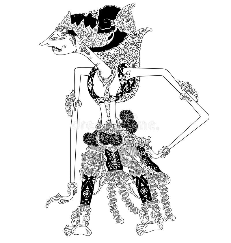 Drupada stock vector. Illustration of culture, indonesia - 91529648