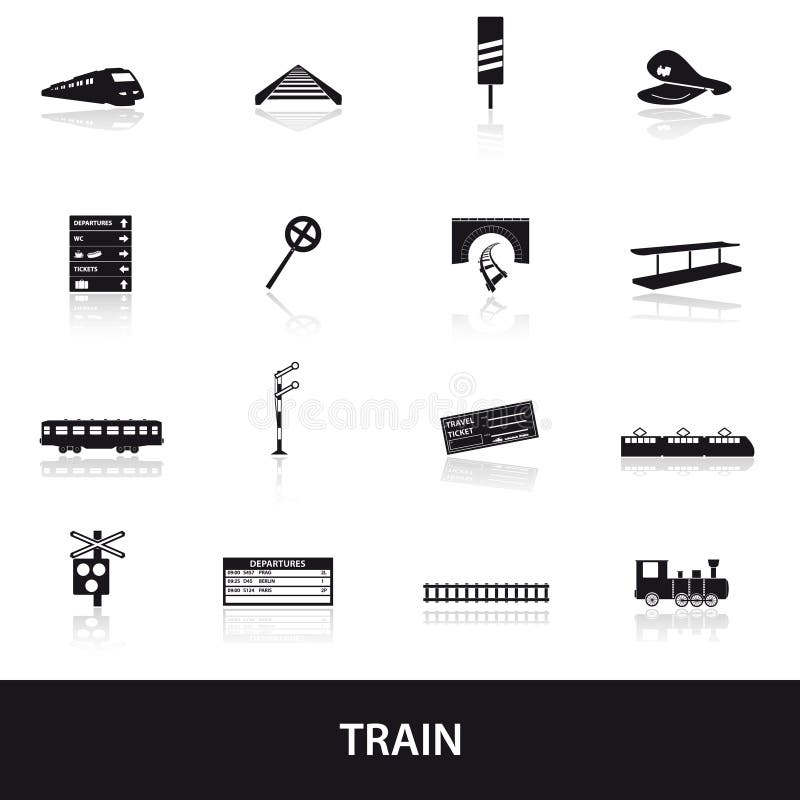 Drev- Och Järnvägsymboler Eps10 Vektor Illustrationer - Illustration av ...