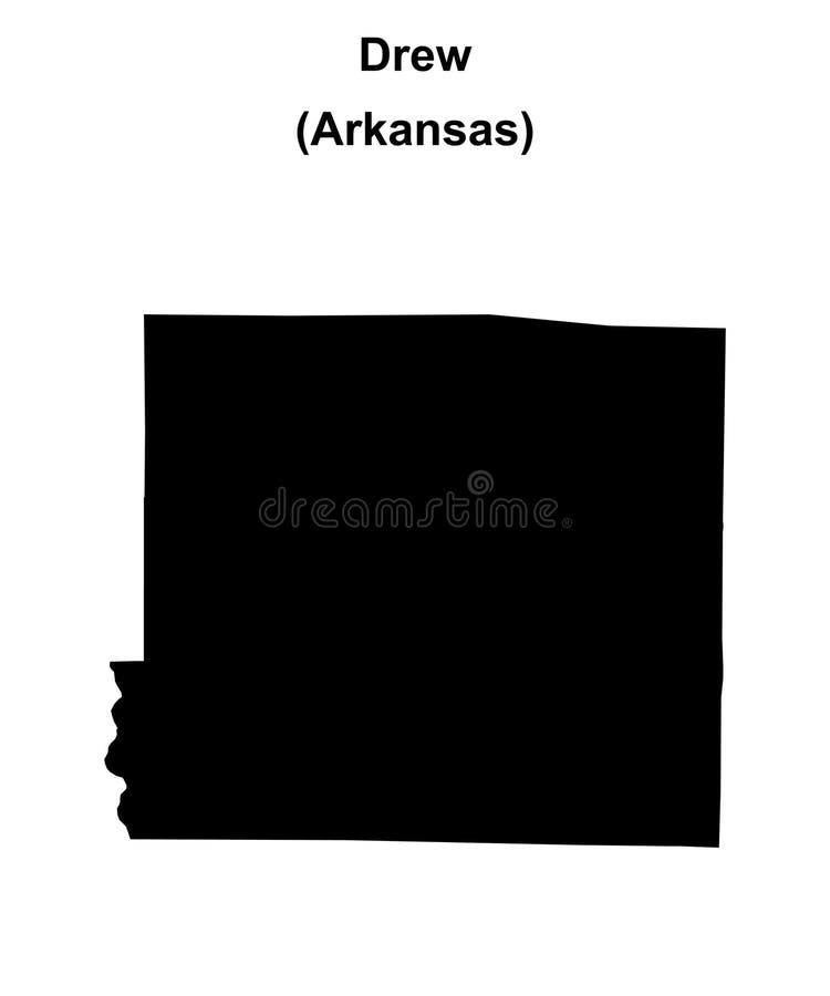 Drew outline map stock vector. Illustration of detailed - 357882093