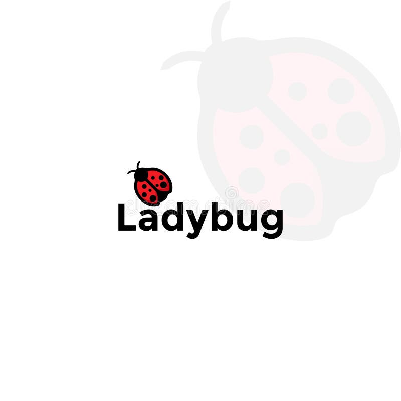Cute Little Insect Ladybug Logo Design Vector Stock Vector ...