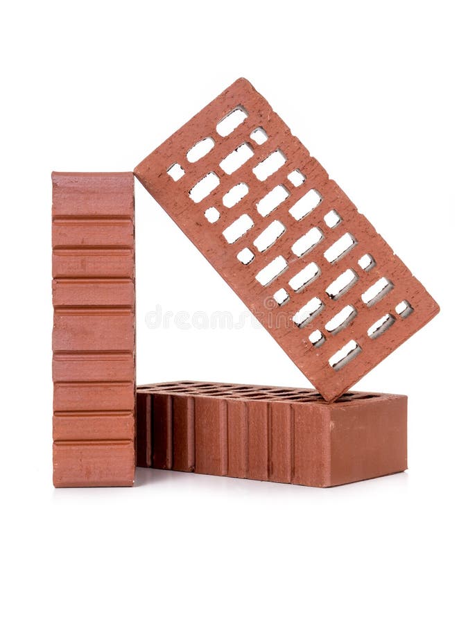 Geperforeerde Bakstenen Van Verschillende Kleuren En Vormen Van Gaten ...