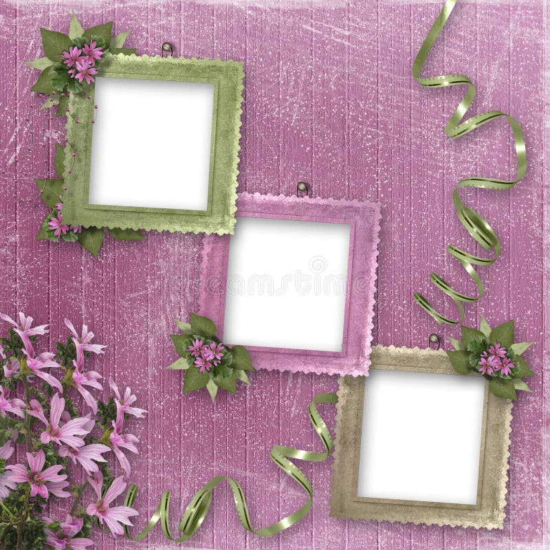 Drie kader voor foto stock afbeelding. Image of verloedering - 9030335