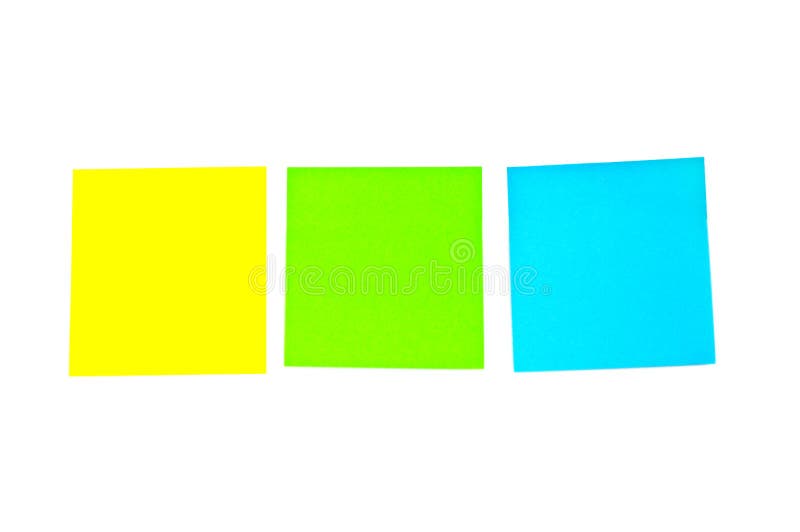 Lege post-it stock afbeelding. Image of groen, gevoerd - 11516953