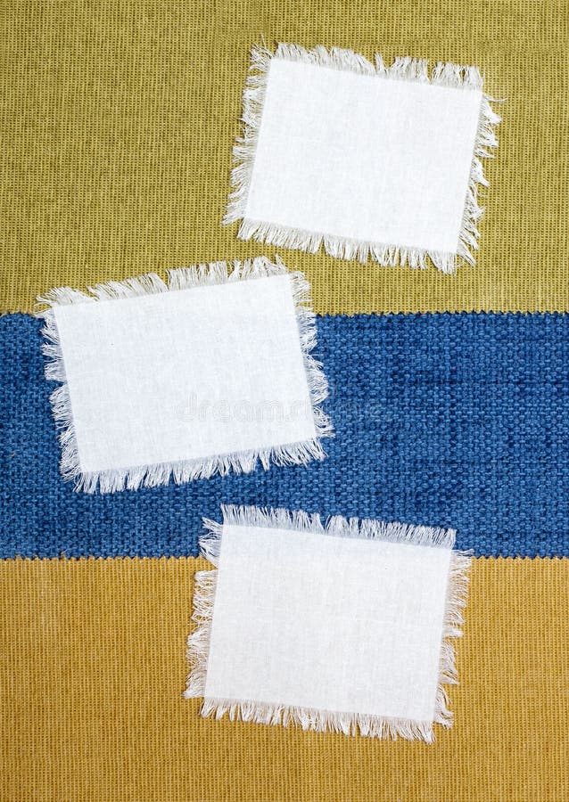 Drie stuk van witte stof stock afbeelding. Image of diefstal - 19263339