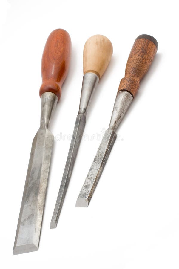 Uitstekende beitel op wit stock afbeelding. Image of apparatuur - 4801979