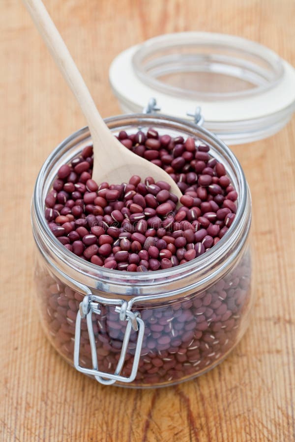 Dried adzuki beans stock photo. Image of glass, utensil - 11722690