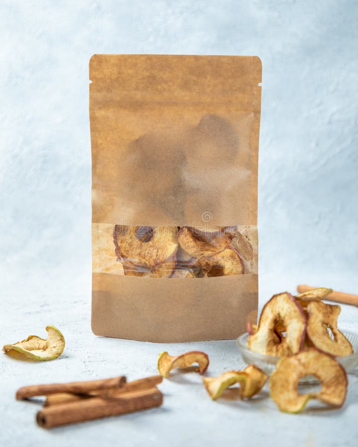Dried Apple Fruit Lavash in Paper Package Stock Photo - Image of lavash ...