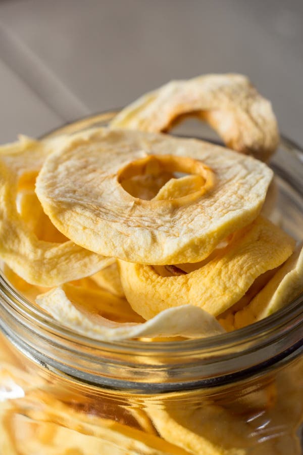 Dried Apple Rings in a Jar stock image. Image of foods - 35018569