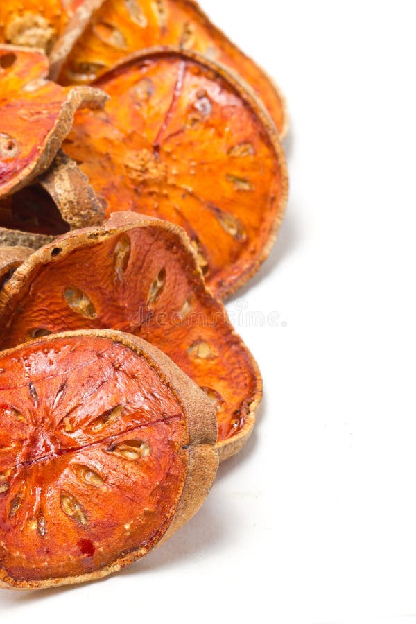 Dried Bael fruit. stock photo. Image of sliced, medicinal - 33637658