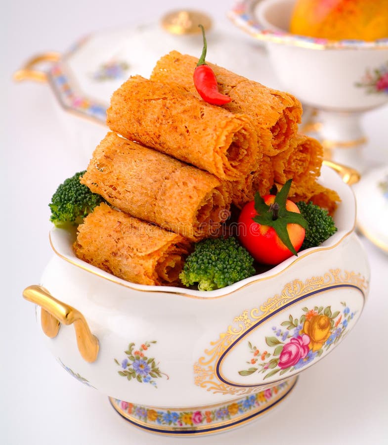 Dried and Baked Cuttlefish Scroll Stock Photo - Image of cuttlefish ...