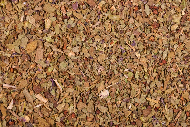 Dried Basil Leafs Macro Photo Stock Photo - Image of condiment ...
