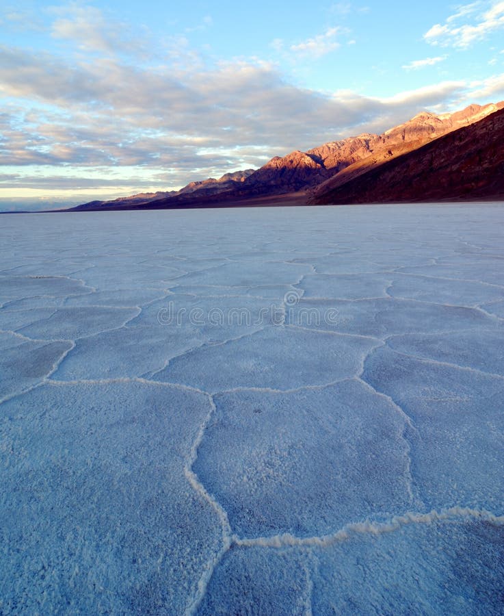 Dried Basin stock image. Image of sunset, playa, desert - 4132575