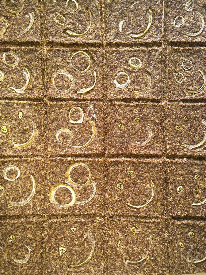 Bread on the Basis of Flax with Onions Stock Photo - Image of bread ...