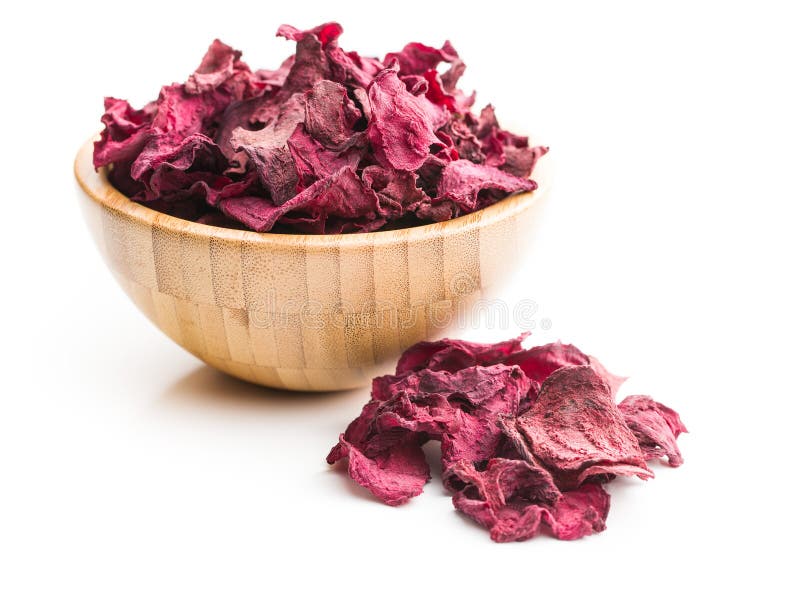 Dried beetroot chips. stock image. Image of background - 113257089