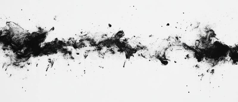 Dried Black Ink Textures on White Paper Creating a Seamless Grunge ...