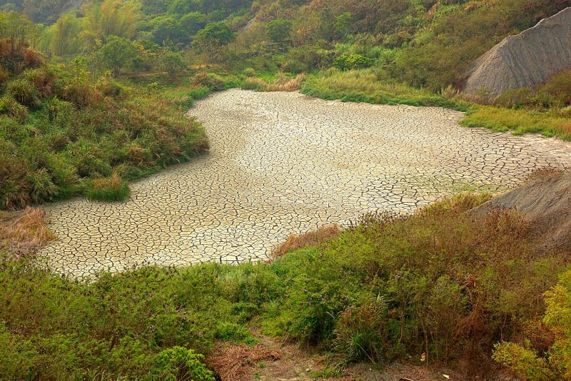 Dried Bottom of a Lake stock photo. Image of dust, irregular - 41463244