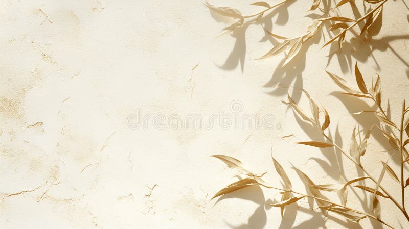 Dried Branch Shadows on White Wall Stock Illustration - Illustration of ...