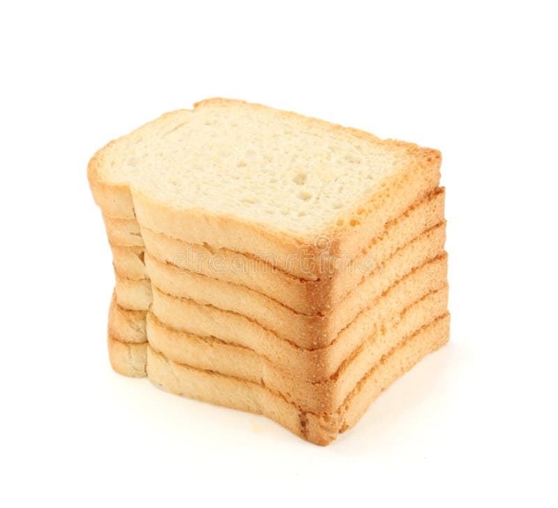 Dried bread slices stock photo. Image of snack, detail - 10016132