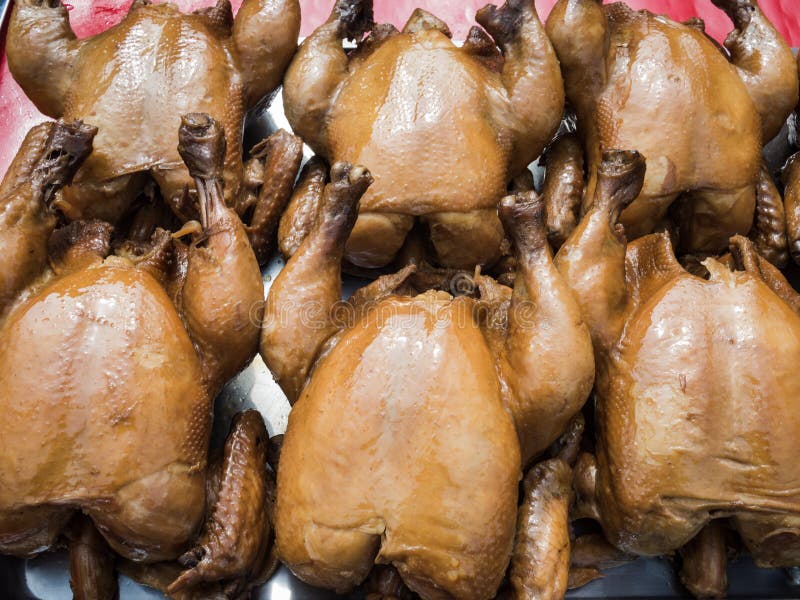 Dried chicken in a row stock photo. Image of cuisine - 148061594