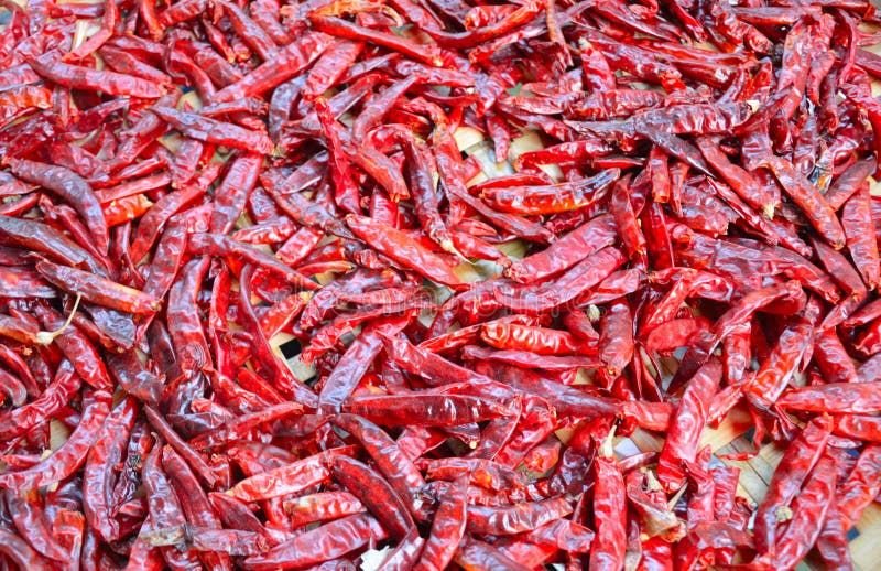Dried Chili Close Up Shot, Vegetable Product Stock Image - Image of ...