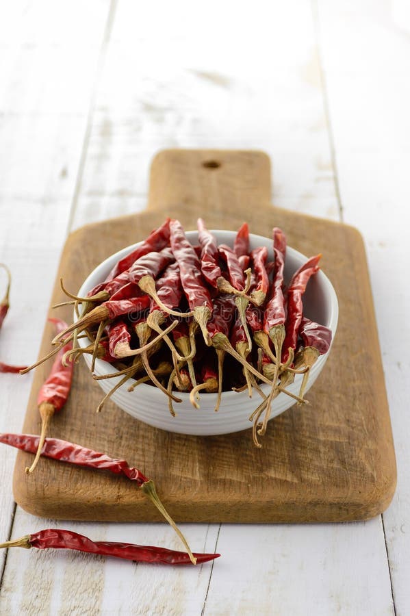 Dried chili peppers stock image. Image of peppers, rustic - 39364517