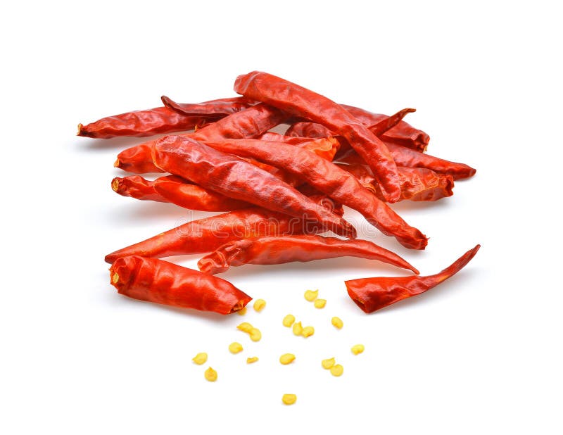 Dried Red Hot Chilli Fall Down in Glass Bowl, Dried Red Chilli Float ...