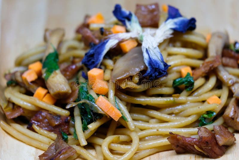 Spaghett stock image. Image of bacon, gourmet, cheese - 152564541