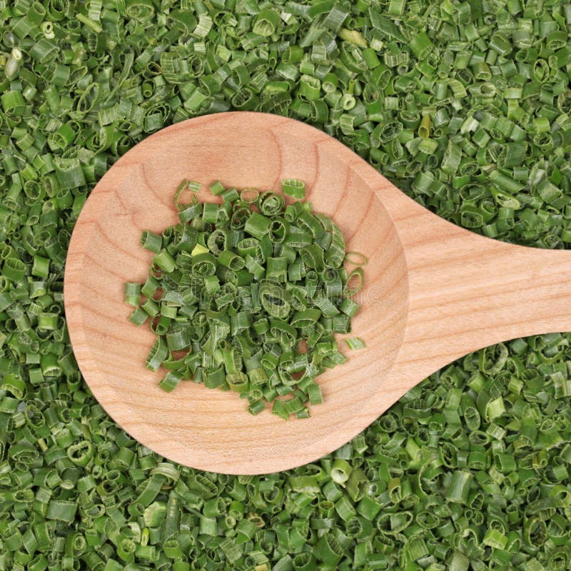 Dried chives stock image. Image of slices, wooden, healthy - 28341663