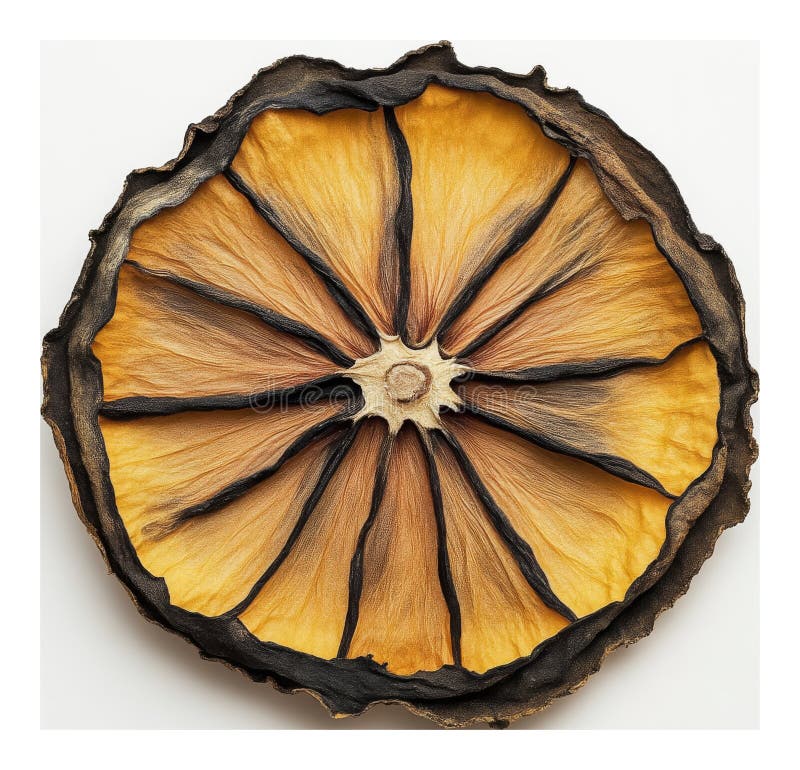 Dried Citrus Fruit Slice with Detailed Texture, Natural Pattern Concept ...