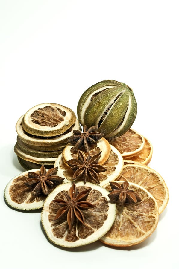 Dried citrus fruits stock photo. Image of stack, star - 12040592