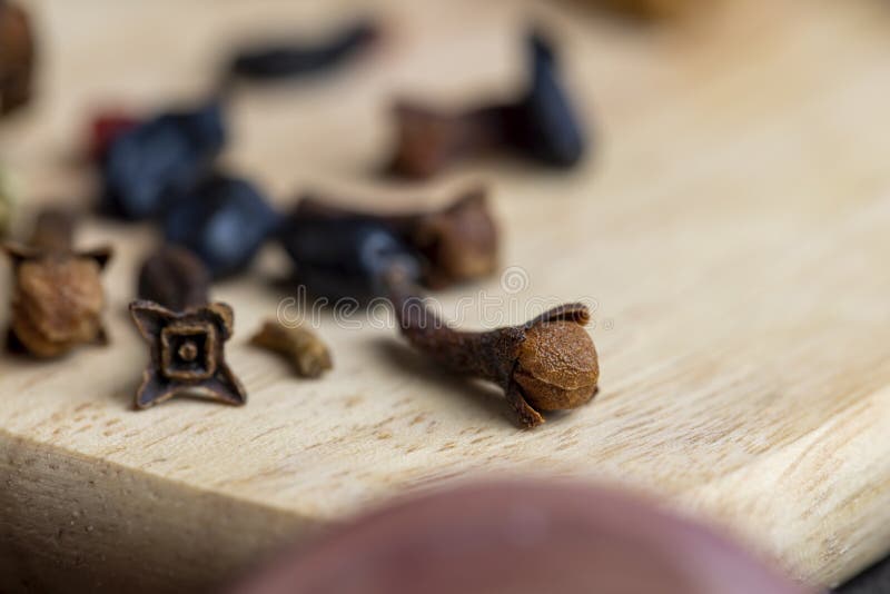 Dried Clove Spices on the Board Stock Photo - Image of natural, cooking ...