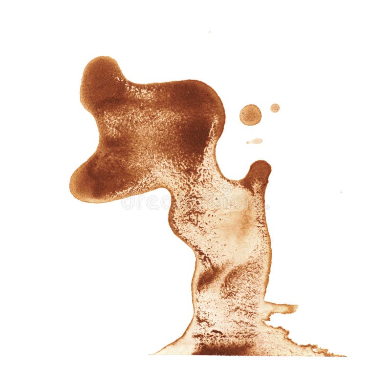 Dried Coffee Stain Isolated Stock Image - Image of liquid, dirty: 108121293