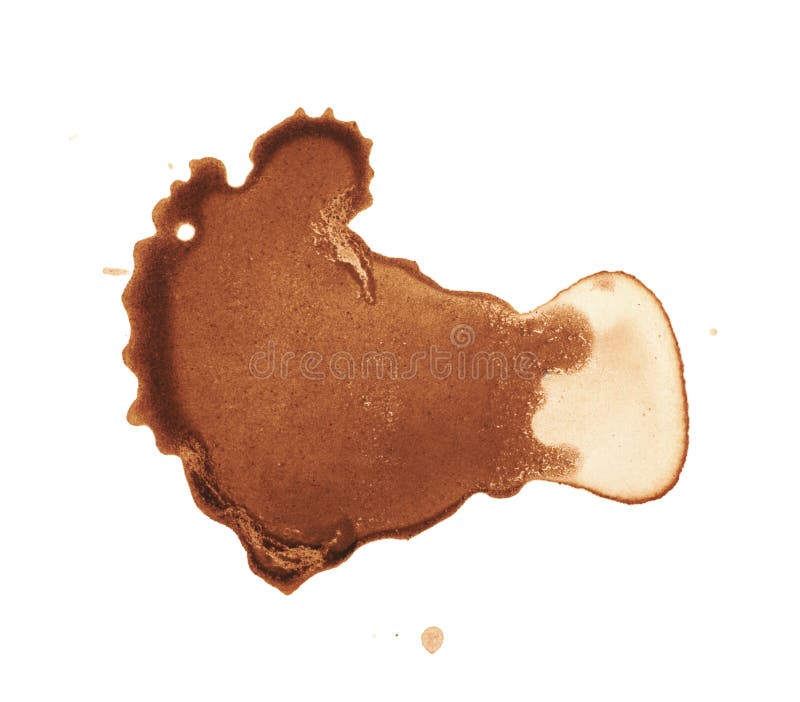 Dried Coffee Stain Isolated Stock Photo - Image of brown, drip: 107612788