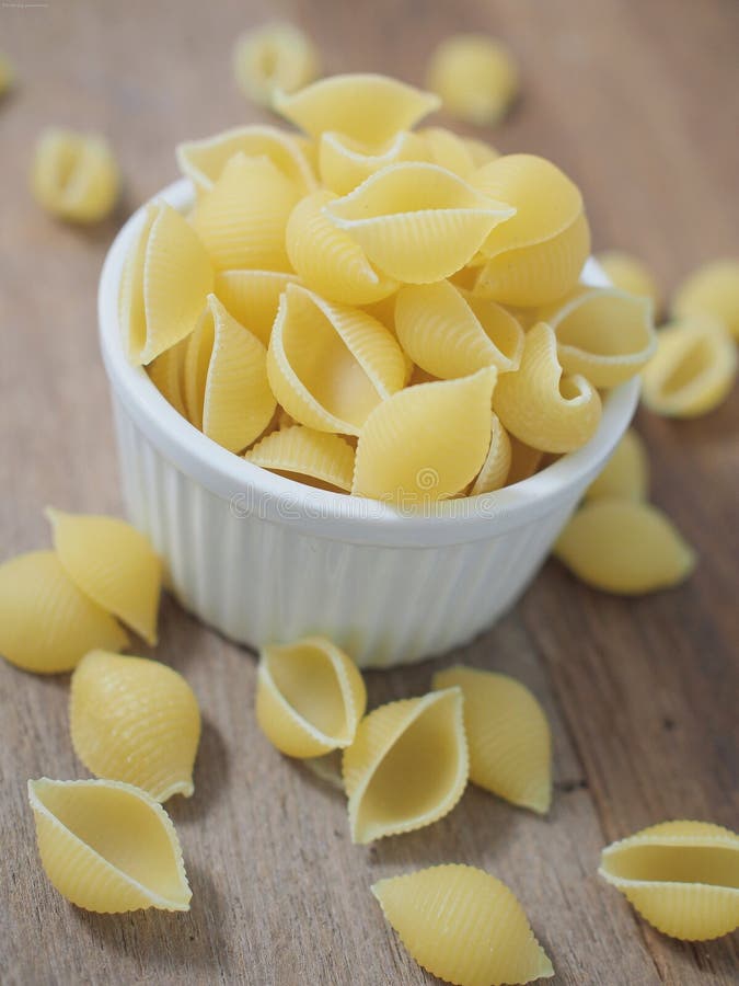 Dried conchiglie pasta stock image. Image of fusilli - 58802909