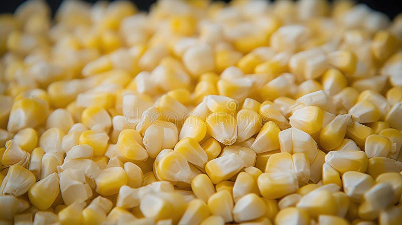 Dried Corn Kernels for Popcorn Stock Illustration - Illustration of ...