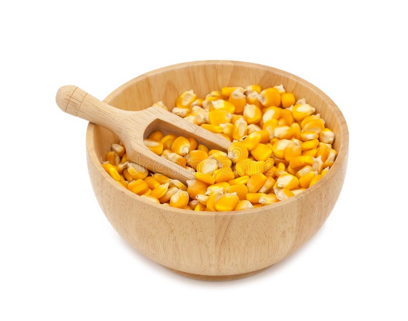 Dried Corn Maize Isolated on the White Background Stock Image - Image ...