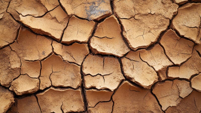 Dried Cracked Earth Texture Showing Drought Conditions Stock ...