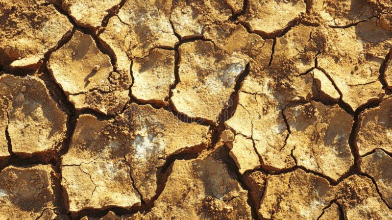Dried Cracked Earth Texture Showing Drought Conditions Stock ...