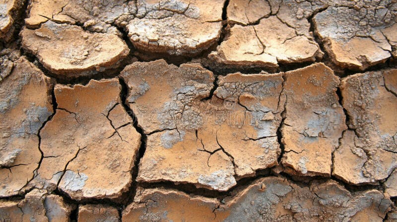 Dried Cracked Earth Texture Shows Soil Erosion Stock Illustration ...