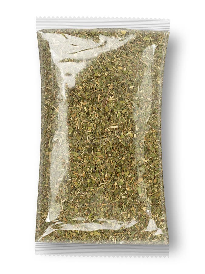 A Dried Culinary Herb Blend Packaged in Clear Material for Visibility ...
