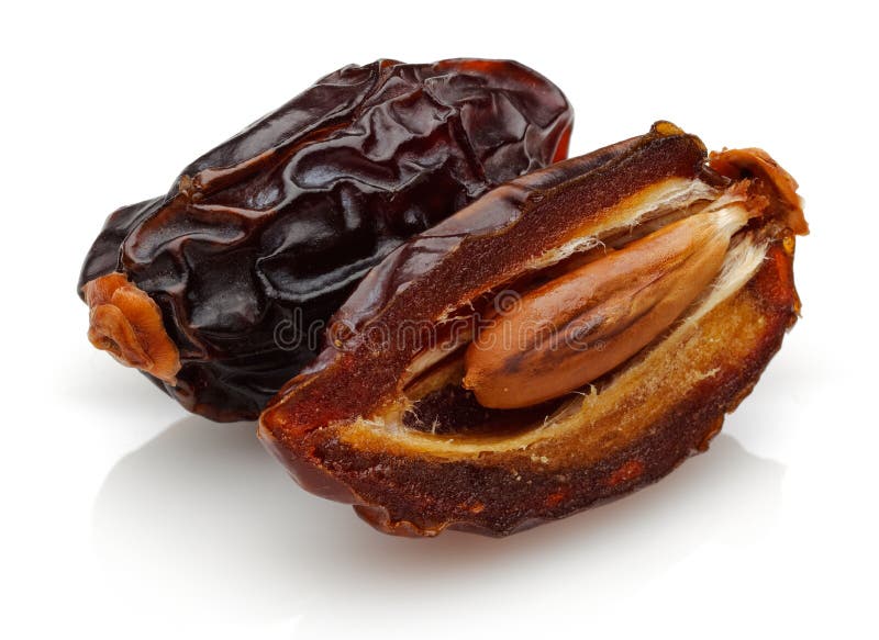 Dried Date Fruit Isolated on White Stock Image - Image of fresh ...