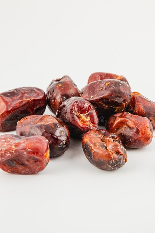 Dried Dates Arranged on a Plain Surface Stock Image - Image of ...