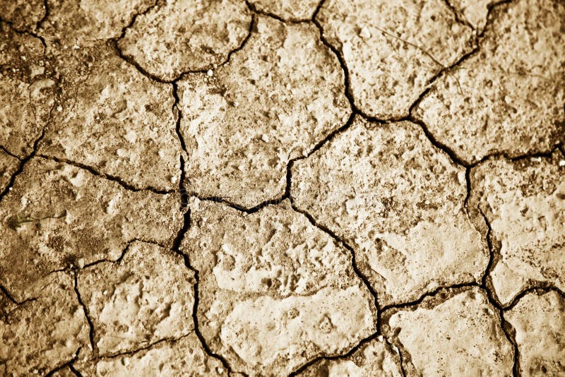 Dried Earth with Cracked Pattern Stock Image - Image of land, cracks ...