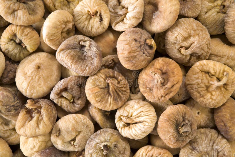 Dried Figs, Top View. Dried Soft Figs from Morocco, Taberrant. Stock ...